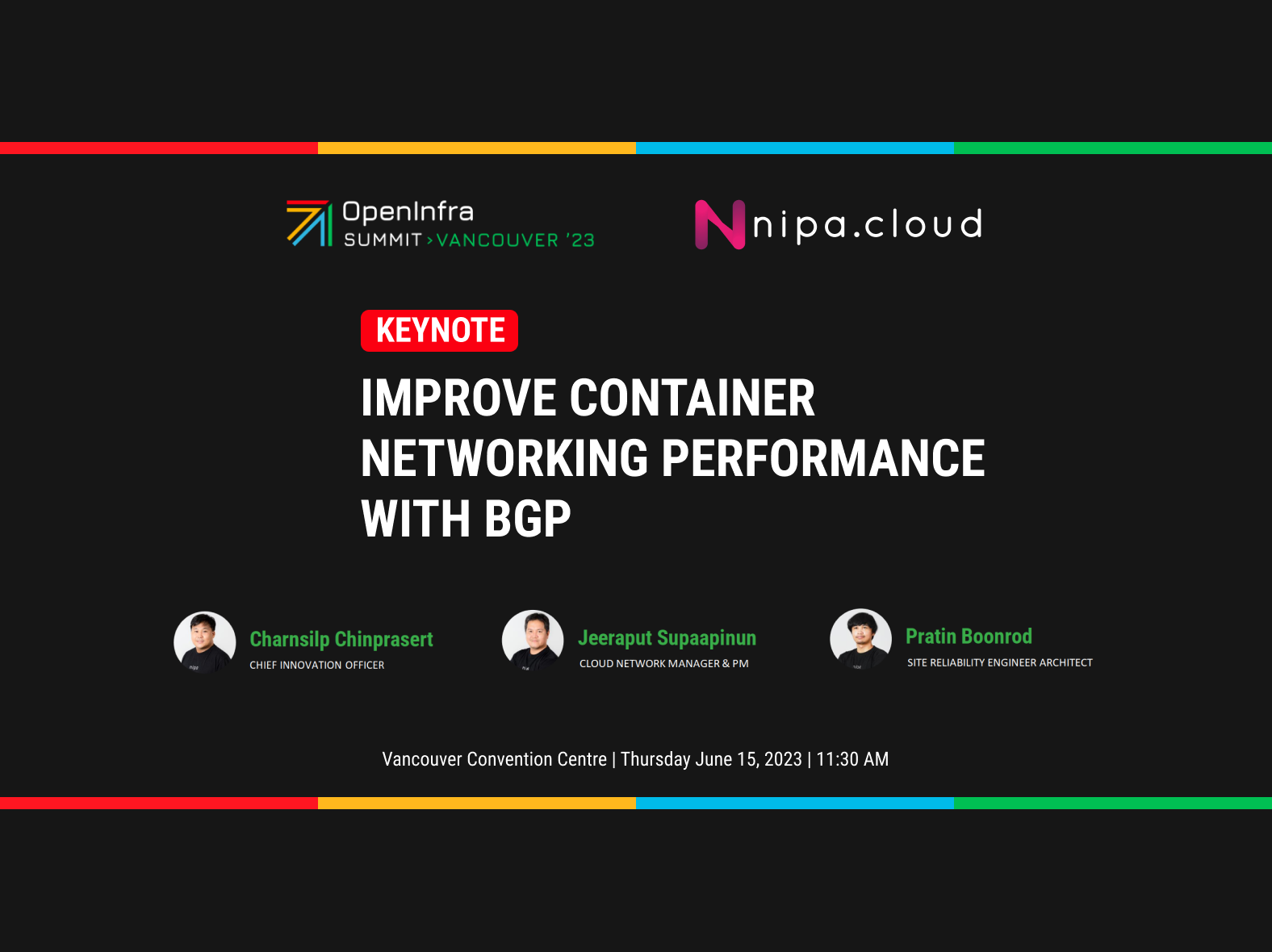 KEYNOTE: Improve Container Networking Performance with BGP