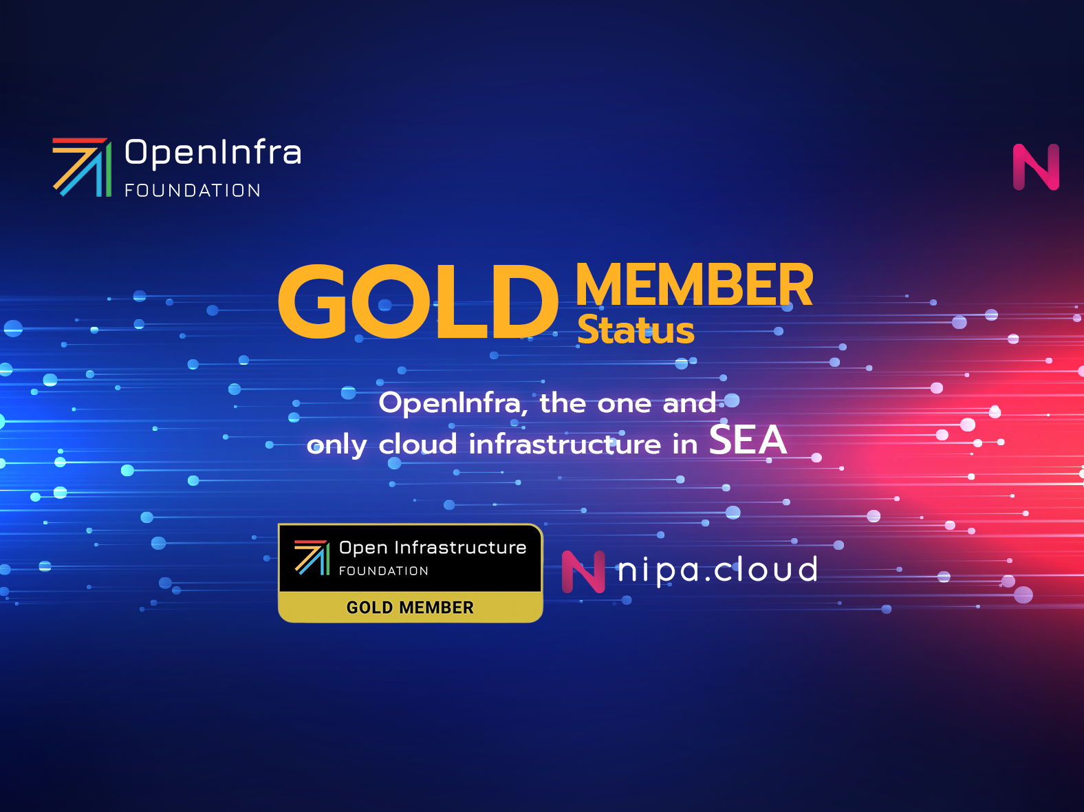 GOLD MEMBER Status, OpenInfra, the one and only cloud infrastructure in SEA